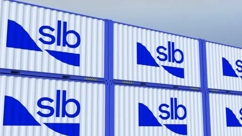 Schlumberger logo Navigating Trade Route... | Stock Video | Pond5