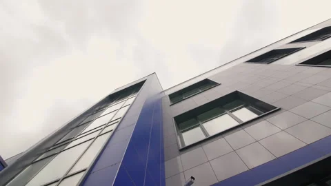 School building with surveillance camera... | Stock Video | Pond5