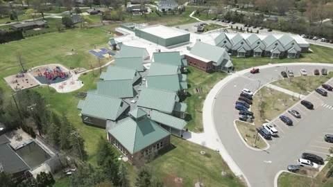 School buildings from above to get an ov... | Stock Video | Pond5