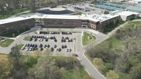 School buildings from above to get an ov... | Stock Video | Pond5