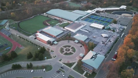 School buildings from above to get an ov... | Stock Video | Pond5