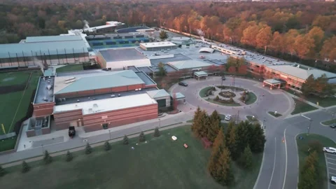 School buildings from above to get an ov... | Stock Video | Pond5