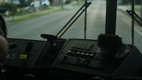 School bus control panel | Stock Video | Pond5