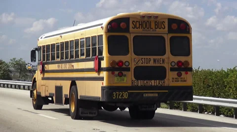 School Bus Miami Dade District Schools | Stock Video | Pond5