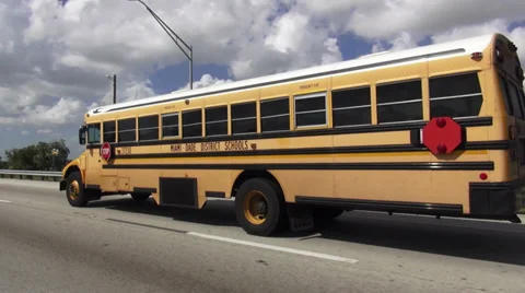 School Bus Miami Dade District Schools | Stock Video | Pond5