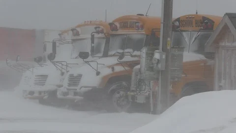 School Bus Snow Stock Footage ~ Royalty Free Stock Videos | Pond5