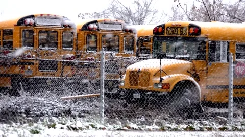 School Bus Snow Stock Footage ~ Royalty Free Stock Videos | Pond5