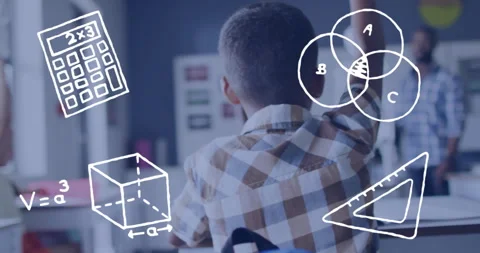 In school, child raising hand with anima... | Stock Video | Pond5