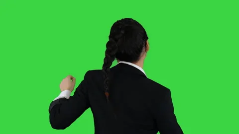 School girl dancing on a Green Screen, C... | Stock Video | Pond5
