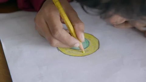 School kids making drawing test in the c... | Stock Video | Pond5