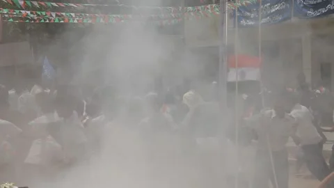 School Students Protest In India | Stock Video | Pond5