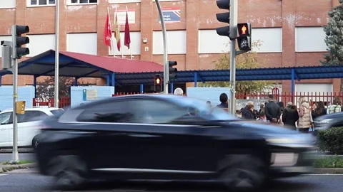 School. Time Lapse School. Children ente... | Stock Video | Pond5