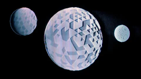 SCI-FI animation of three rotating circu... | Stock Video | Pond5