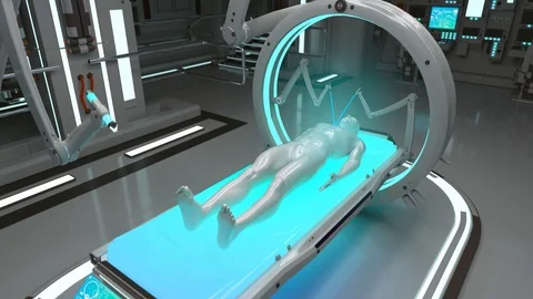 Sci-Fi Body Scan | Stock Video | Pond5
