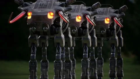 Sci fi Bull Mech 2 | Stock Video | Pond5