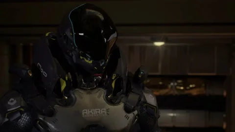 Sci-fi captain briefs elite officers for... | Stock Video | Pond5