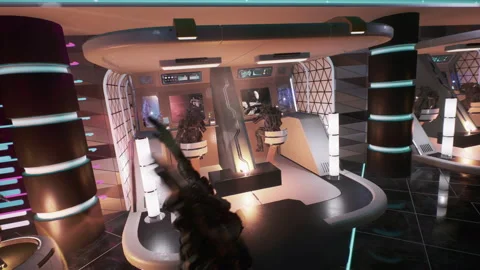 Sci-fi Crowd Robots Dancing In A Night C... | Stock Video | Pond5