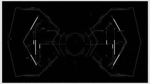 Sci Fi Futuristic HUD Target with Comput... | Stock Video | Pond5