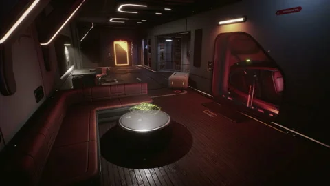 sci-fi hotel placed in space near planet... | Stock Video | Pond5