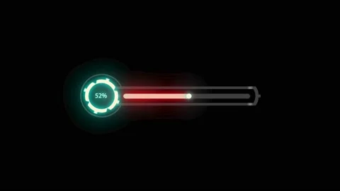 Sci Fi, HUD progress loading bar. Digita... | Stock Video | Pond5