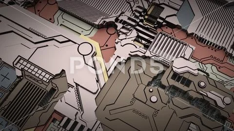 Sci Fi Industrial Panel. Futuristic Concept Design ~ Clip Art #127184131