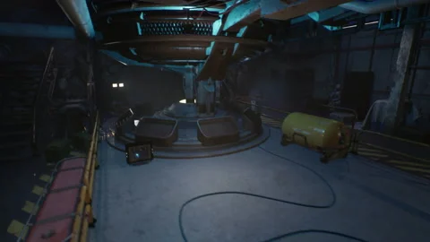 Sci-fi pistol fight scene between robot ... | Stock Video | Pond5