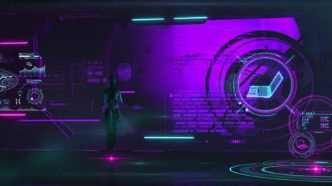 A sci-fi plot with an android aboard a s... | Stock Video | Pond5