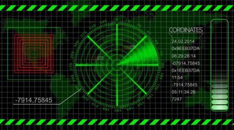 Sci Fi radar animation | Stock Video | Pond5
