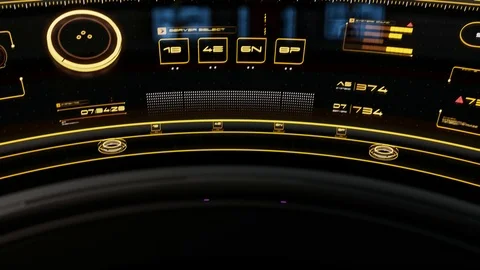 Sci-Fi Scene: UFO Command Center Monitor... | Stock Video | Pond5