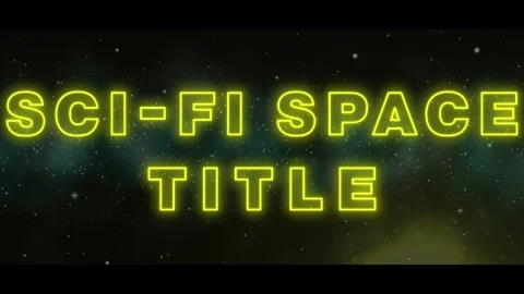 SCI-FI SPACE TITLE AEP ~ After Effects Template #261711588
