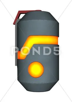 Sci-fi Thermal Detonator ~ Clip Art ~ Download Now #44980843