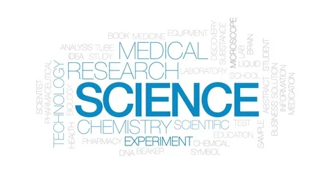 Science animated word cloud, text design... | Stock Video | Pond5
