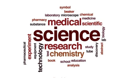 Science animated word cloud, text design... | Stock Video | Pond5