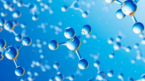 Science background with molecules, molec... | Stock Video | Pond5