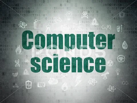Science concept: Computer Science on Digital Paper background ...
