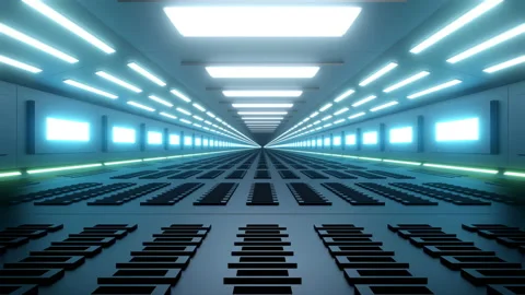Science Fiction corridor animation | Stock Video | Pond5