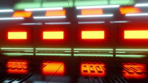 Science Fiction corridor animation | Stock Video | Pond5
