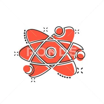 Science icon in comic style. Dna cell cartoon vector illustration on ...