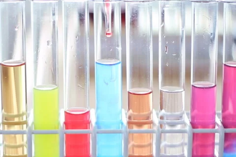 Science laboratory, drop falling from pi... | Stock Video | Pond5