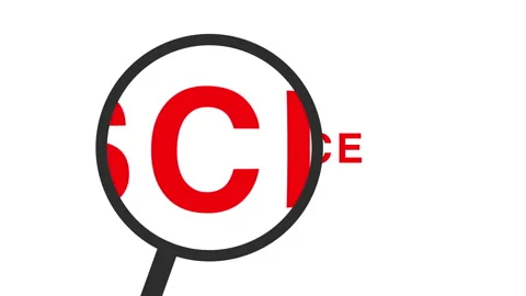 Science Text Magnifying Glass Animation ... | Stock Video | Pond5