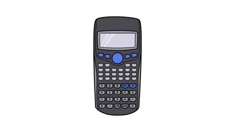 scientific calculator sketch and 2d anim... | Stock Video | Pond5