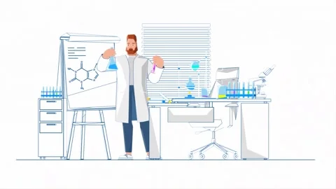 Scientist Animation Stock Footage ~ Royalty Free Stock Videos | Pond5