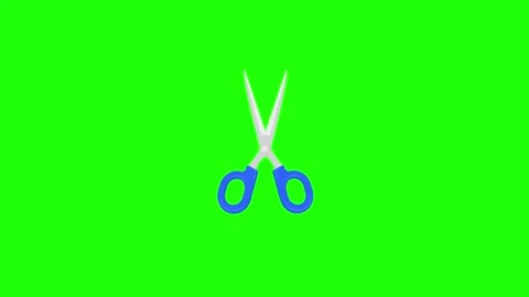scissors appear and cut animated icon sc... | Stock Video | Pond5