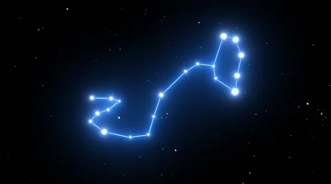 Scorpio Constellation on a Beautiful Sta... | Stock Video | Pond5