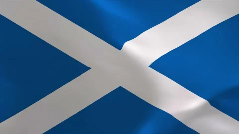 Scotland Flag Waving Flag Animation 4K M... | Stock Video | Pond5