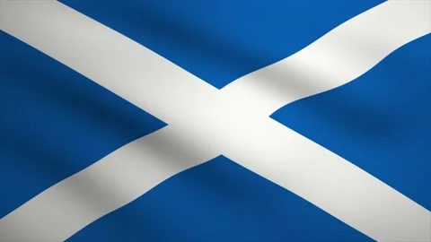Scotland Waving Flag Background Animatio... | Stock Video | Pond5