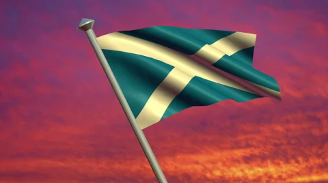 Scottish Flag Animation - 4K Resolution ... | Stock Video | Pond5