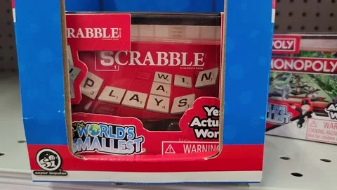 Scrabble World's Smallest Board Game Ret... | Stock Video | Pond5