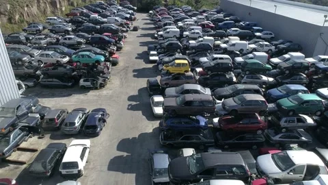 Scrap Metal Junkyard, Sorting Centre | Stock Video | Pond5