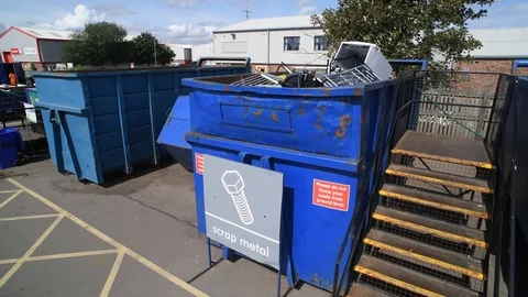 Scrap Metal Recycling Stock Video Footage | Royalty Free Scrap Metal ...